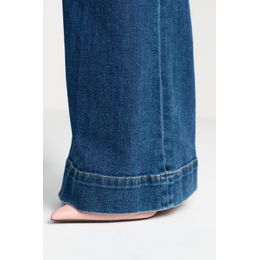 RICHROYAL Damen Weite Jeans "NOS MR SC F Blue", blau, Gr. 25, Denim/Jeans, Obermaterial: 81% Baumwolle, 11% Lyocell, 6% Elastomultiester, 2%