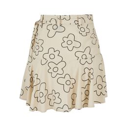 Urban Classics Damen Jerseyrock "Urban Classics Damen Ladies Viscose Mini Skort", beige, Gr. XXXL, 100% Viskose, R&ouml;cke