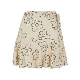 Urban Classics Damen Jerseyrock "Urban Classics Damen Ladies Viscose Mini Skort", beige, Gr. 4XL, 100% Viskose, R&ouml;cke
