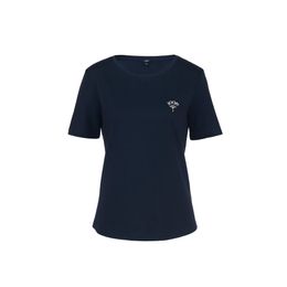 JOOP! JOOP Damen T-Shirt "Comfort", Gr. 36navy, Interlock, Obermaterial: 80% Baumwolle, 20% Elasthan, Shirts, mit Rundhalsausschnitt und kurzem Arm,