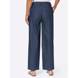 Classic Basics Damen 7/8-Jeans, blau, Gr. 56, unifarben, 100% Baumwolle, Jeans