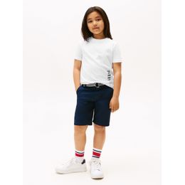 Tommy Hilfiger Jungen T-Shirt "Tommy Hilfiger GRAPHIC T-SHIRT", wei&szlig;, Gr. 4, unifarben, Single Jersey, Obermaterial: 100% Baumwolle, Shirts, f&uuml;r