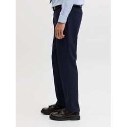 Jack & Jones JACK & JONES Herren Chinos "JPSTOLLIE CONNOR CHINO NOOS", blau, Gr. 28, unifarben, Web, Obermaterial: 69% Polyester, 29% Viskose, 2% Elasthan, Hosen,