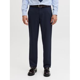Jack & Jones JACK & JONES Herren Chinos "JPSTOLLIE CONNOR CHINO NOOS", blau, Gr. 30, unifarben, Web, Obermaterial: 69% Polyester, 29% Viskose, 2% Elasthan, Hosen,