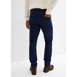 bonprix Herren Gerade Jeansdunkelblau denim (l&auml;nge: regul&auml;r), Gr. 64, Abriebeffekte, unifarben, Denim/Jeans, Obermaterial: 99% Baumwolle, 1%