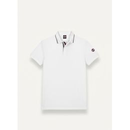 COLMAR Herren Poloshirt "MENS KNITTED SHIRT", wei&szlig;, Gr. M, unifarben, Piqu&eacute;, Obermaterial: 100% Baumwolle, Shirts, aus Baumwolle, verdeckte