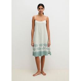 Marc O'Polo MARC O'POLO Damen Nachthemd "Mix N Match Cotton", Gr. L, gr&uuml;n, Single Jersey, Obermaterial: 100% Baumwolle, Kleider