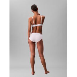 Damen Triangel-BH "LGHT LINED TRIANGLE", Calvin Klein Underwear, Gr. L, wei&szlig;, Jersey, Obermaterial: 53% Baumwolle, 35% Modal, 12% Elasthan,