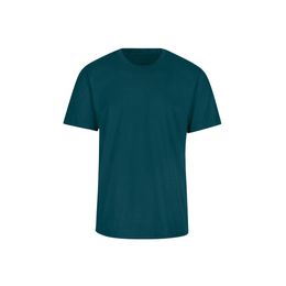 TRIGEMA Herren T-Shirt "TRIGEMA T Shirt aus Biobaumwolle", gr&uuml;n, Basic, Gr. L, Single Jersey, 100% Baumwolle (Bio-Baumwolle kbA), Shirts