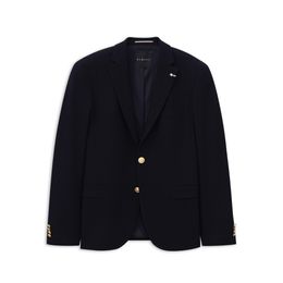Bugatti Herren Sakko "Stretch-Futter", schwarz, Gr. 54, unifarben, 69% Polyester, 29% Viskose, 2% Elasthan, Sakkos, mit hochwertigen &Ouml;senkn&ouml;pfen