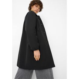 Fuchs & Schmitt FUCHS SCHMITT Damen Kurzmantelschwarz, Gr. 48, unifarben, Web, Obermaterial: 54% Polyester, 46% Baumwolle, M&auml;ntel, Baumwollmix, Regular Fit,
