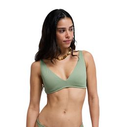 Roxy Damen Triangel-Bikini-Top "Roxy Love Elongated Tri", gr&uuml;n, Gr. XS, Obermaterial: 91% Nylon, 9% Elasthan., Bikini-Oberteile