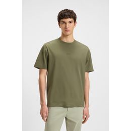 BOSS Orange Herren T-Shirt "TChup Relaxed Fit", gr&uuml;n, Gr. S, unifarben, Single Jersey, Obermaterial: 95% Baumwolle, 5% Elasthan, Shirts,