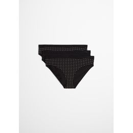 Marc O'Polo MARC O'POLO Damen Slip "Essentials", Gr. XL, schwarz, Single Jersey, Obermaterial: 95% Baumwolle, 5% Elasthan, Unterhosen, mit elastischem Logobund,