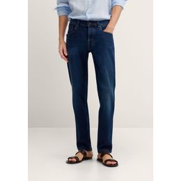 Bugatti Herren 5-Pocket-Jeans "Slim Fit", blau, Gr. 34, 81% Baumwolle, 11% Lyocell, 6% Polyester, 2% Elasthan, Jeans, italian premium denim fabric