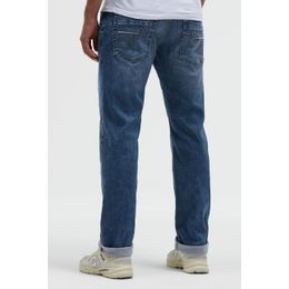 CAMP DAVID Herren Comfort-fit-Jeans, blau, Gr. 34, Abriebeffekte, Denim/Jeans, Material: 45% Baumwolle, 28% Lyocell, 18% Polyester, 8% Viskose, 1%