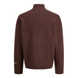 Jack & Jones JACK & JONES Herren Stehkragenpullover "JORNORREBRO KNIT HIGH NECK"deep mahogany, Gr. L, unifarben, Strick, Obermaterial: 55% Baumwolle, 22%