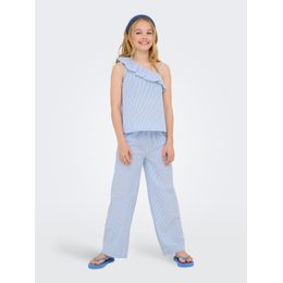 KIDS Only M&auml;dchen Loungehose "KOGSMILLA LIFE STRIPE PANT WVN NOOS", blau, Gr. 164, gestreift, Web, Obermaterial: 100% Baumwolle, Hosen, aus
