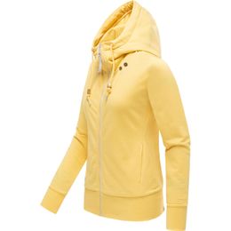 Ragwear Damen Kapuzensweatjacke "Paya Intl."banana26, Gr. XXL, Material: 50% Baumwolle, 50% Polyester, Sweatjacken, sportlicher Damen Kapuzensweater