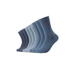 Camano Damen Socken "comfort", Gr. 35, blau, Baumwollmischung, Socken, mit verst&auml;rktem Fersen- und Zehenbereich