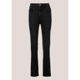 Madeleine Mode MADELEINE Damen Regular-fit-Jeans "Jeans Modische Five-Pocket-Jeans", schwarz, Gr. 36, Obermaterial: 89% Baumwolle CO. 9% Polyester PES. 2% Elasthan
