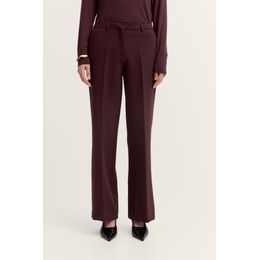 Bugatti Damen Stoffhose "Stretch", braun, Gr. 42, unifarben, 73% Polyester, 20% Viskose, 7% Elasthan, Hosen, aus einem Viskose-Mix