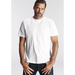 MAN'S WORLD MAN'S WORLD Herren T-Shirt "neue Farben Preis-Leistungs Bestseller Auch in Gro&szlig;en Gr&ouml;&szlig;en", wei&szlig;, Basic, Gr. 48, unifarben, Single Jersey,