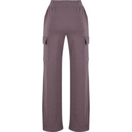 Urban Classics Damen Jogginghose "Urban Classics Damen Ladies Baggy Light Terry Sweat Pants", braun, Gr. S, unifarben, 70% Baumwolle, 30% Polyester,