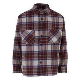 2Y Premium Herren Langarm-Poloshirt "2Y Premium Herren 2Y Flannel Button Shirt", bunt, Gr. M, kariert, 80% Baumwolle, 20% Polyester, Shirts