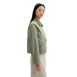 Marc O'Polo MARC O'POLO Damen Outdoorjacke "aus Organic Cotton-Twill", gr&uuml;n, Gr. 46, unifarben, Obermaterial: 100% Baumwolle. Futter: 100% Baumwolle, Jacken
