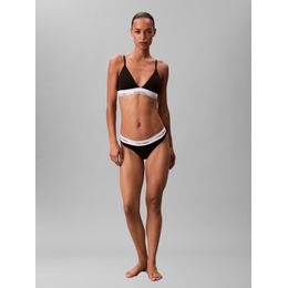 Damen Triangel-BH "LGHT LINED TRIANGLE", Calvin Klein Underwear, Gr. XL, schwarz, Jersey, Obermaterial: 53% Baumwolle, 35% Modal, 12% Elasthan,
