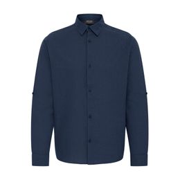 INDICODE Herren Leinenhemd "Leinenhemd IDMonko", blau, Gr. XXL, Obermaterial: 55% Leinen LI. 45% Baumwolle CO., Hemden