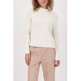 monari Damen Strickpullover "Pullover Basic Perlfang"cashmere, Gr. 42, unifarben, Strick, Obermaterial: 50% Baumwolle, 50% Polyacryl, Pullover,