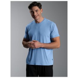 TRIGEMA Herren T-Shirt "TRIGEMA Essential Tee"horizont, Basic, Gr. XXL, Single Jersey, 48% Baumwolle, 48% Micromodal, 4% Elasthan, Shirts