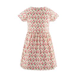 happy girls M&auml;dchen Jerseykleid, rosa, Gr. 92, bedruckt, gebl&uuml;mt, Jersey, Obermaterial: 95% Baumwolle, 5% Elasthan, Kleider, mit aufgesetzten Taschen