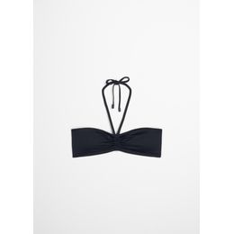 Marc O'Polo MARC O'POLO Damen Bandeau-Bikini-Top "Essentials", schwarz, Gr. XS, Obermaterial: 84% Polyamid, 16% Elasthan, Bikini-Oberteile