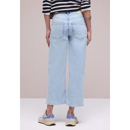 Street One Damen Loose-fit-Jeans "Style Emee", blau, Gr. 30, unifarben, Denim/Jeans, Obermaterial: 89% Baumwolle, 8% Polyester, 3% Elasthan, Jeans,