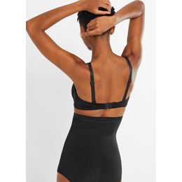 bonprix Damen Shapingpants, Gr. 36schwarz, Microfaser, Obermaterial: 82% Polyamid, 18% Elasthan. Futter: 86% Polyamid, 14% Elasthan, unifarben,