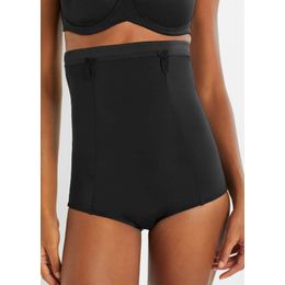bonprix Damen Shapingpants, Gr. 44schwarz, Microfaser, Obermaterial: 82% Polyamid, 18% Elasthan. Futter: 86% Polyamid, 14% Elasthan, unifarben,