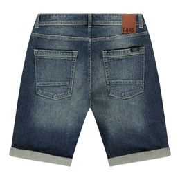 Cars Jeans Herren Jeansbermudas "TARGET Denim Short", blau, Gr. S, Abriebeffekte, Denim/Jeans, Obermaterial: 99% Baumwolle, 1% Elasthan, Jeans