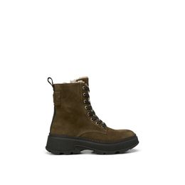 Marc O'Polo MARC O'POLO Damen Stiefelette "mit Innenzipper", Gr. 38schwarz mossy olive, Obermaterial: 100% Leder (Rind), unifarben, Schuhe