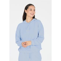 ENDURANCE ATHLECIA ATHLECIA Damen Kapuzensweatshirt "NAMIER W", blau, Gr. 46, unifarben, 51% Polyester, 44% Modal, 5% Elasthan, Sweatshirts, mit hohem Modal-Anteil