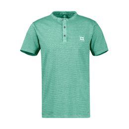 Lerros Herren T-Shirt "T-Shirt in Fineliner-Optik, Rundhalsausschnitt", gr&uuml;n, Gr. L, 100% Baumwolle, Shirts