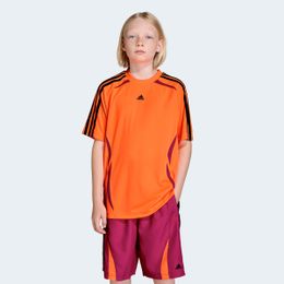 M&auml;dchen T-Shirt "TEAMGEIST"lucid orange, Gr. 146, adidas originals, Obermaterial: 100% Polyester, Shirts
