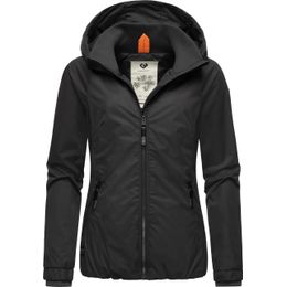 Ragwear Damen Outdoorjacke "Dizzie", schwarz, Gr. S, Au&szlig;enmaterial: 100% Polyester; Innenfutter: 100% Polyester, Jacken, Wasserdichte &Uuml;bergangsjacke