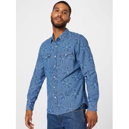 Levi's Levi's Hemd 'Classic Western Standard' Herren Gr&ouml;&szlig;e S blau / hellblau / dunkelblau