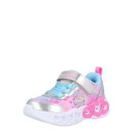 Skechers Sneaker 'INFINITE HEART LIGHTS - HEART' M&auml;dchen Gr&ouml;&szlig;e 25 azur / lavendel / hellpink / wei&szlig;