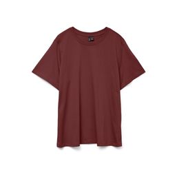 Vero Moda Curve T-Shirt 'VMPAULINA' Damen Gr&ouml;&szlig;e XXXL/4XL weinrot