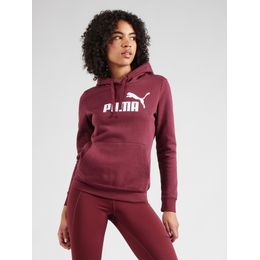 Puma Sportsweatshirt 'Ess No. 1' Damen Gr&ouml;&szlig;e M merlot / wei&szlig;