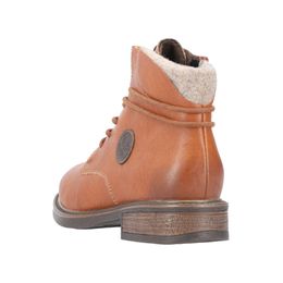 Rieker Schn&uuml;rstiefelette Damen Gr&ouml;&szlig;e 37 cognac / dunkelbraun Winterschuhe